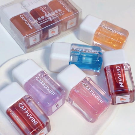 3pcs/set Small Cube Lip Oil Transparent Colorless Mirror Water Lip ...