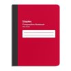 Staples Composition Notebook 7.5" x 9.75" Graph Ruled 80 Sheets Blue ...