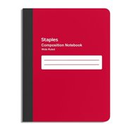 Staples Composition Notebook 7.5" x 9.75" Graph Ruled 80 Sheets Blue ...