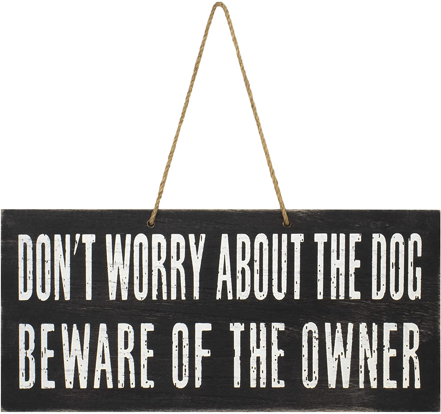 Wall Decor Beware of CAT Sign with Dog Scratched Out Vintage Style Pet ...