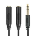 Double Shielded 1/4inch TRS Stereo Splitter Y Cable 1/4 TRS Splitter ...