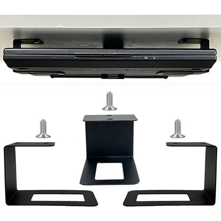 (3) Laptop Holder Under Desk Laptop Mount Organizer Rack Storage Shelf ...