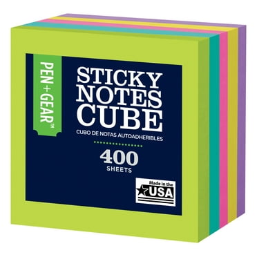 Post-it® Notes Cube, 1 7/8 in x 1 7/8 in, Bright Colors, 1 Cube/Pack ...