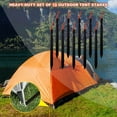 Tent Stakes Heavy Duty Metal Ground Pegs Camping Stake Tarp Anchors ...