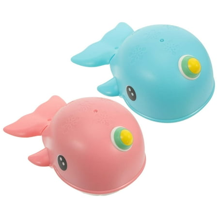 2 Pcs Whale Shape Bathtub Toys Wind-up Baby Bath Toys Water Toys for ...