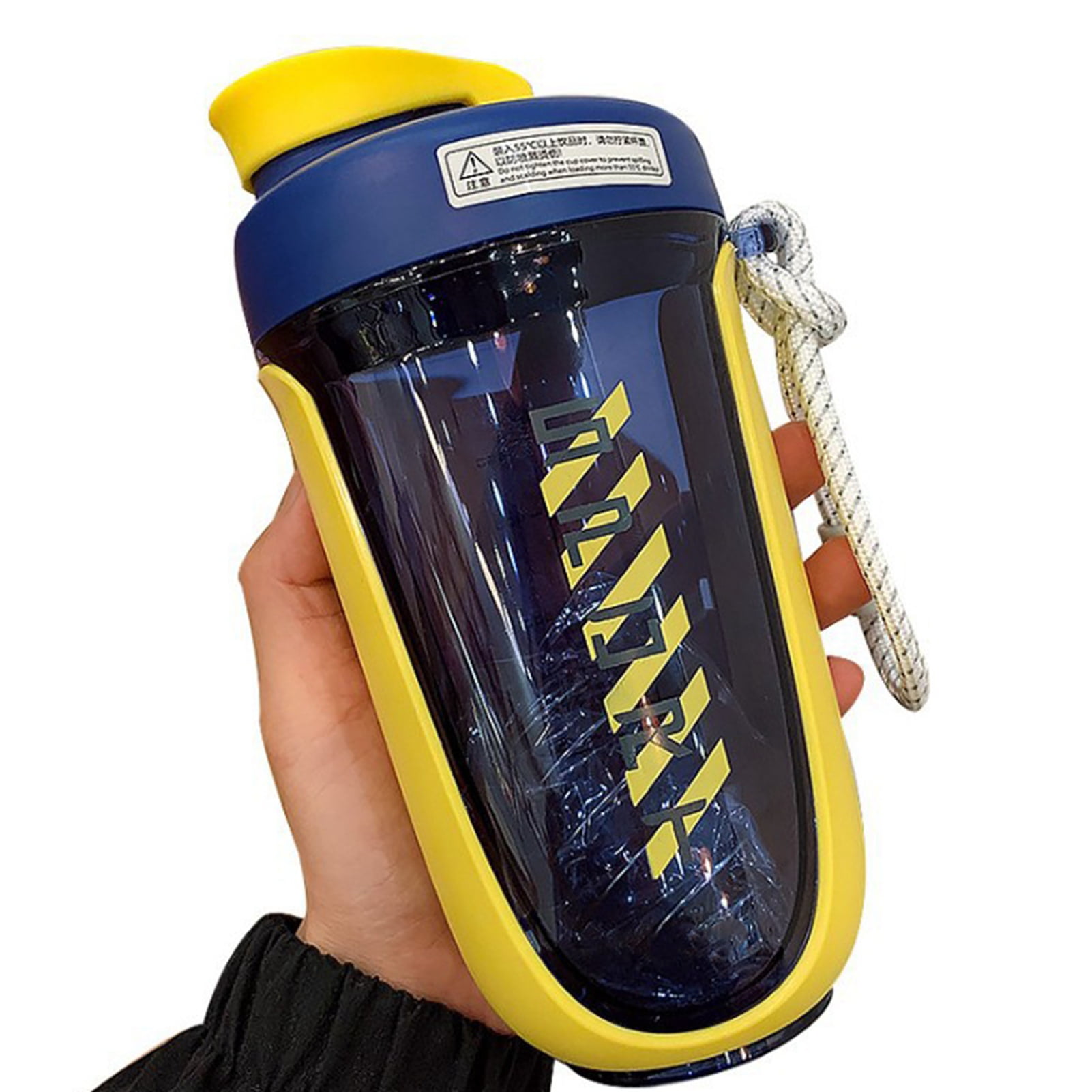 Botella de agua deportiva para Fitness de 590ml, taza coctelera a ...