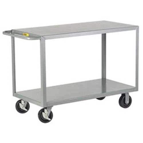 Little Giant HD Welded Shelf Truck, 2 Flush Shelves, 36"L x 24"W x 36"H ...