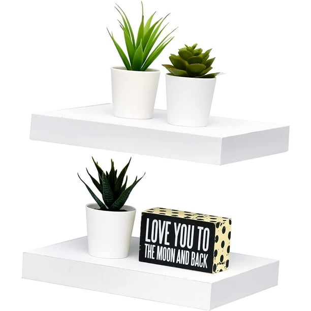 White Floating Shelves in Wall Shelves - Walmart.com