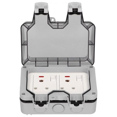 Outdoor Weatherproof Socket IP66 Waterproof European 6 Holes 15A ...