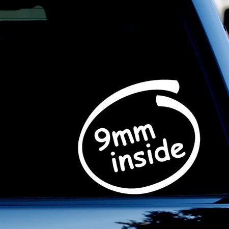 9mm Inside Bumper Sticker Decal for Windows, Cars, SUV, Trucks White ...