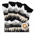 Abstract Forest Mountain Pine Tree Placemats Set of 4,Wipeable Washable ...