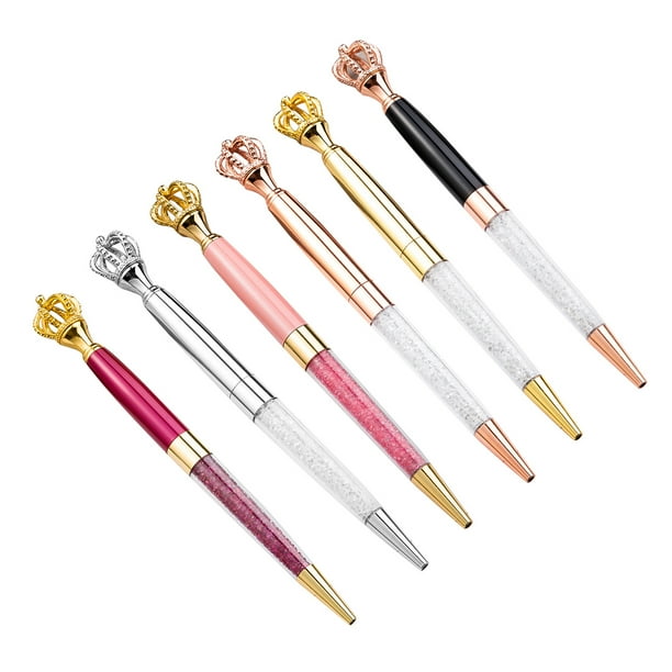 Glitter Crown Rhinestone Ballpoint Pen School Office Stationery ...