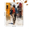 Western Ghost Town Canvas Art, Wild West Saloon Scene, Man Cave Cowboy ...