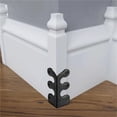 Baseboard Corner Protectors, Solid Brass, Decorative, Easy Install for ...