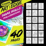 Crayola Sugar Skulls Coloring Book, Volume 3, Teen Coloring, 40 Pages ...