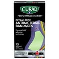 CURAD Performance Series IRONMAN Antibacterial Bandages, Extreme Hold ...