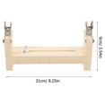 1 Set of Lanyards Weaving Tool Wooden Wrist Rope Maker Weaving Bracket ...