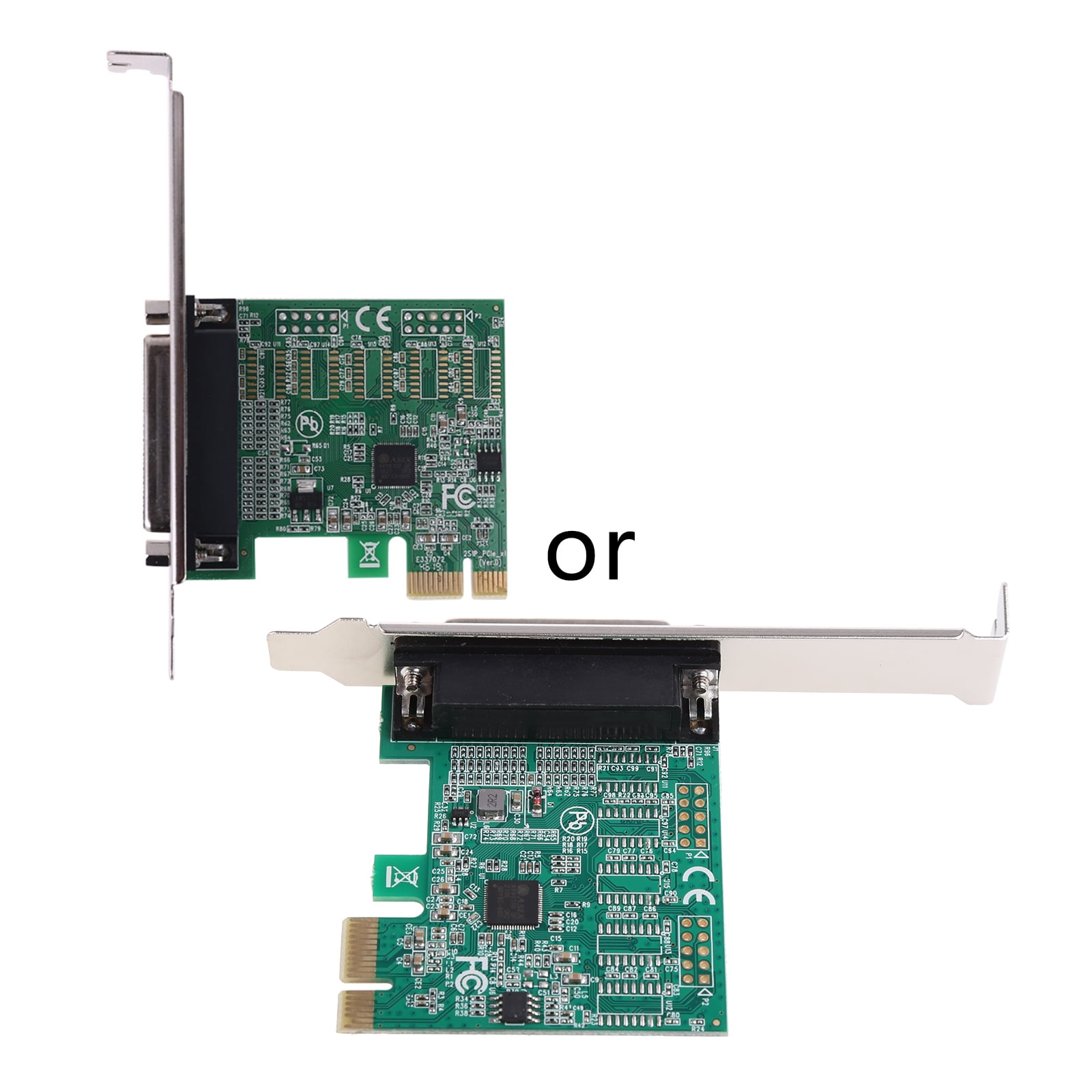 Parallel Port DB25 25Pin PCIE Riser Card LPT Printer to PCI-E Express ...