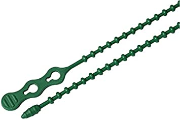 12-in Double Loop Beaded, 15-Pack 50-lb, Green, Speciality Cable Tie ...