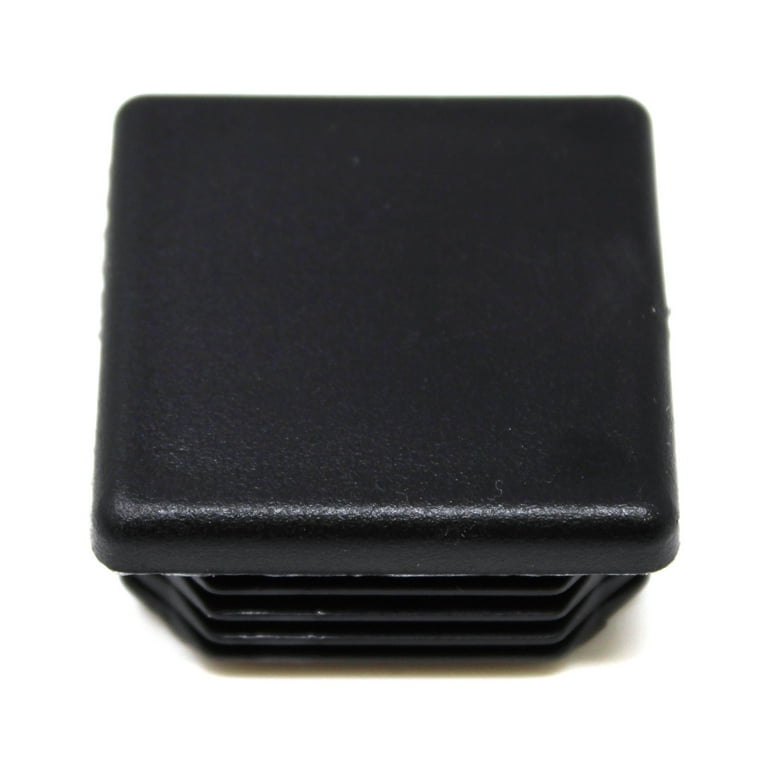 Plastic 1-1/2 Inch Black Square Tubing Cap, Finishing Plug,, 56% OFF