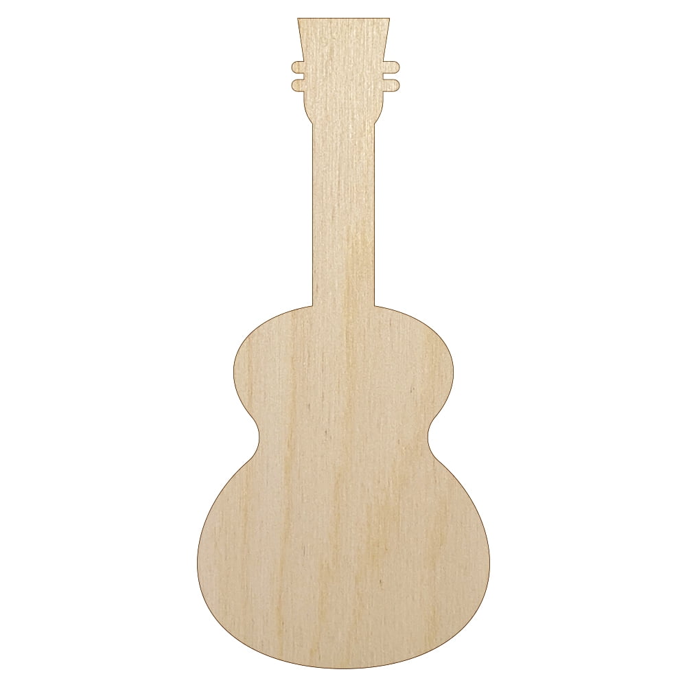 Ukulele Solid Wood Shape Unfinished Piece Cutout Craft DIY Projects - 4 ...