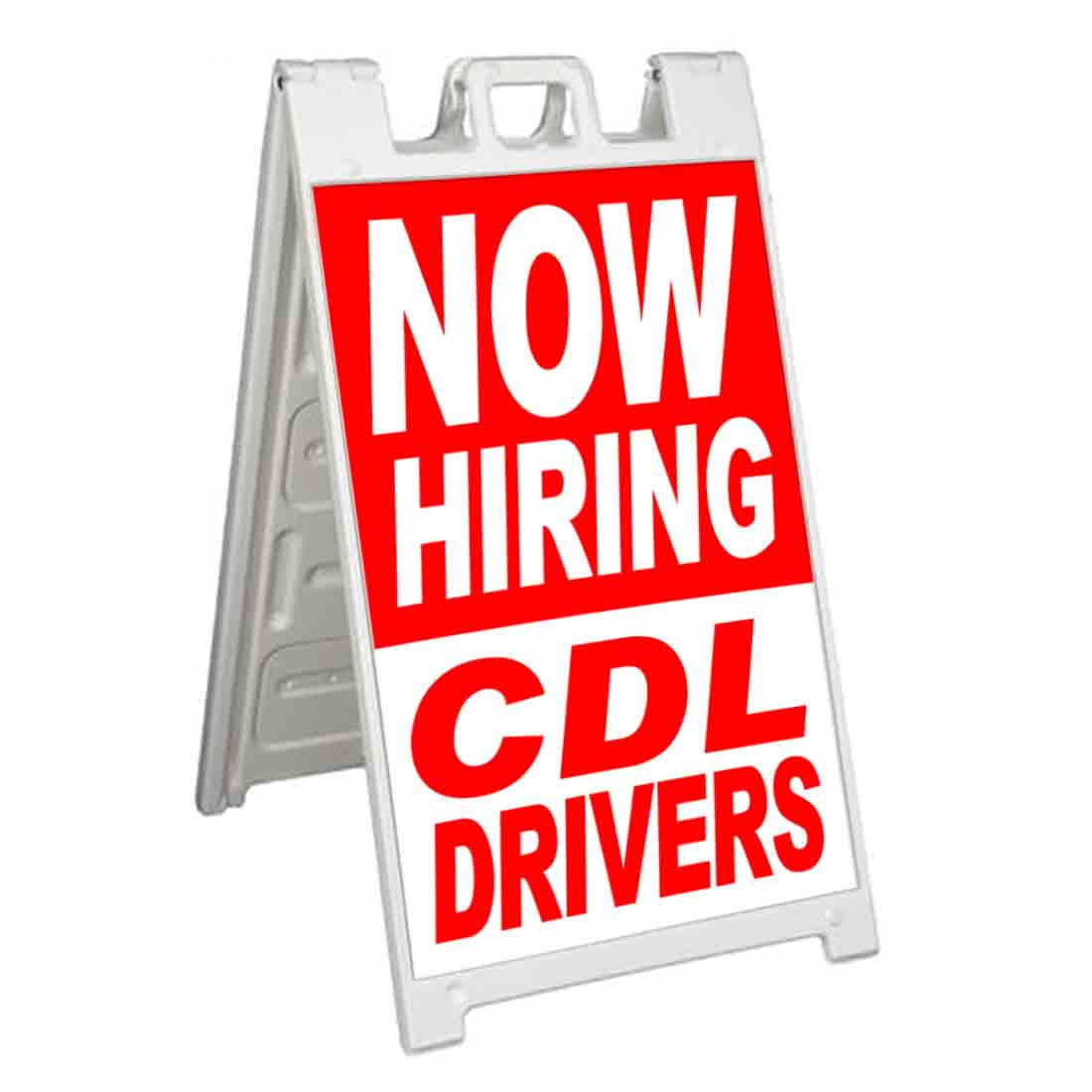 Now Hiring CDL Drivers (24" X 36") Standard A-Frame Signicade, Includes ...