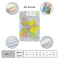 Angola Map Posters Picture Print Canvas Poster Wall Paint Art Posters ...
