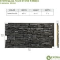 Ekena Millwork EverStone Faux Stone Siding, Dark River, 48" - Walmart.com