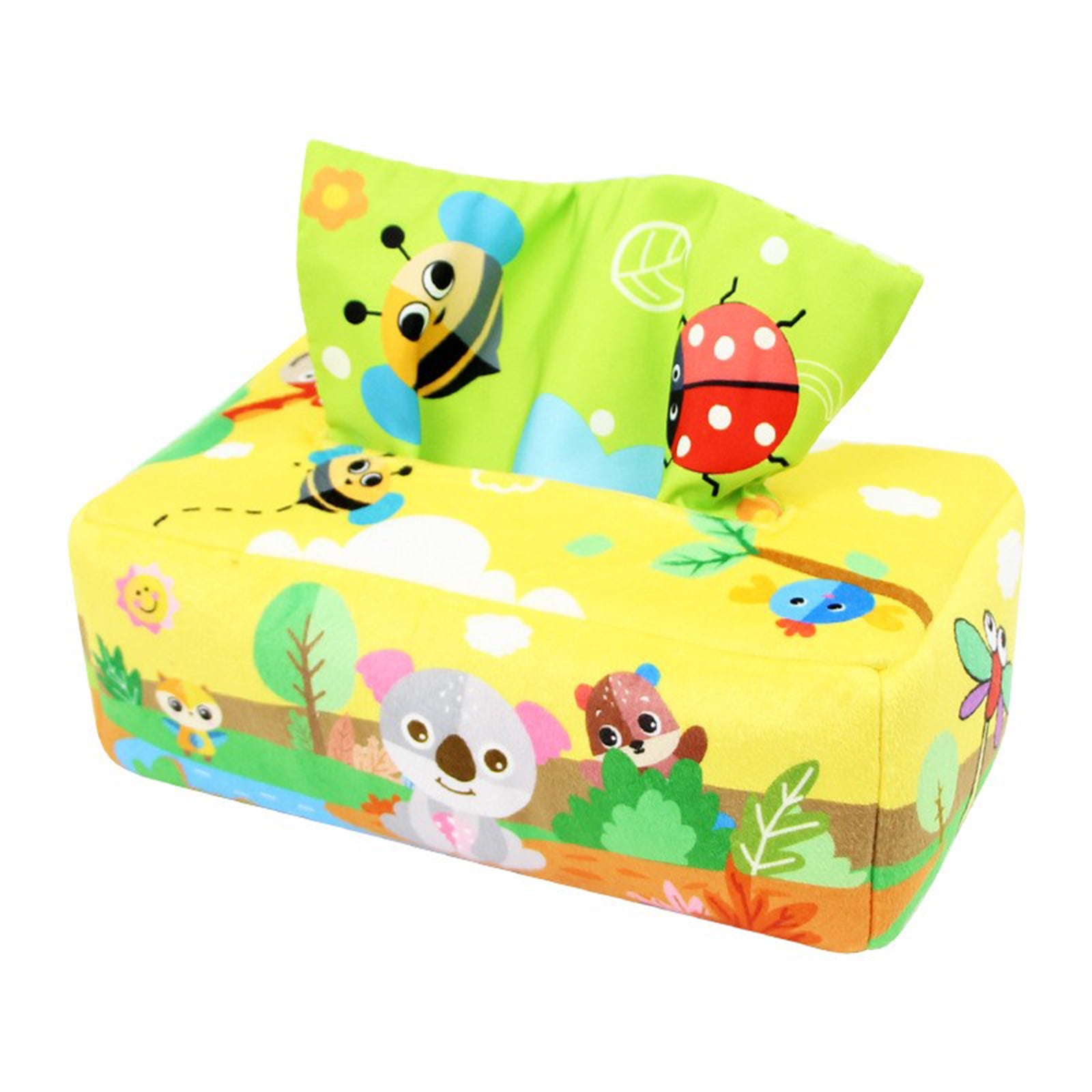Baby Tissue Box Toy - Sensory Toys Infant 6-12 Months Toddler ...