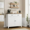 HORSTORS Kitchen Storage Cabinet with Drawers and Doors, Floor ...