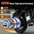 14 Inch Foldable Adult Electric Bicycle, 48V 10Ah 400W Motor, 3-Speed ...