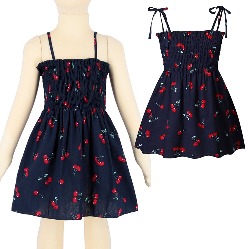 URMAGIC Baby Grils Tube Tops Dress Flutter Sundress for Toddler,Little ...