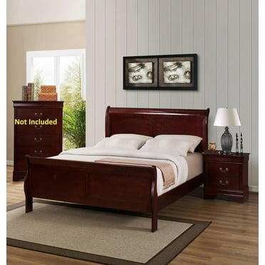 Rustic Cottage Style 3pc Queen Size Panel Headboard Bed and 2x ...