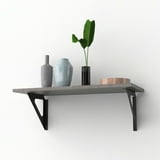 Hyper Tough Rustic Gray Laminated Wood Shelf 10 in x 23 5/8 in for ...