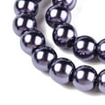 20strands Baking Painted Pearlized Glass Pearl Round Bead Strands ...
