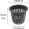 50 Pack 3 Inch Net Pots Cups for Hydroponics, Slotted Mesh Net Cups for ...