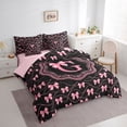 Catabedysis Personalized Bows Gifts 7-Piece Twin Bedding,Initial ...