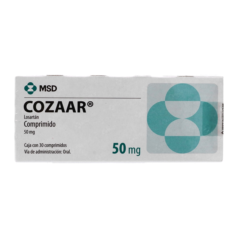 Cozaar 50 mg, 30 comprimidos | Walmart en línea