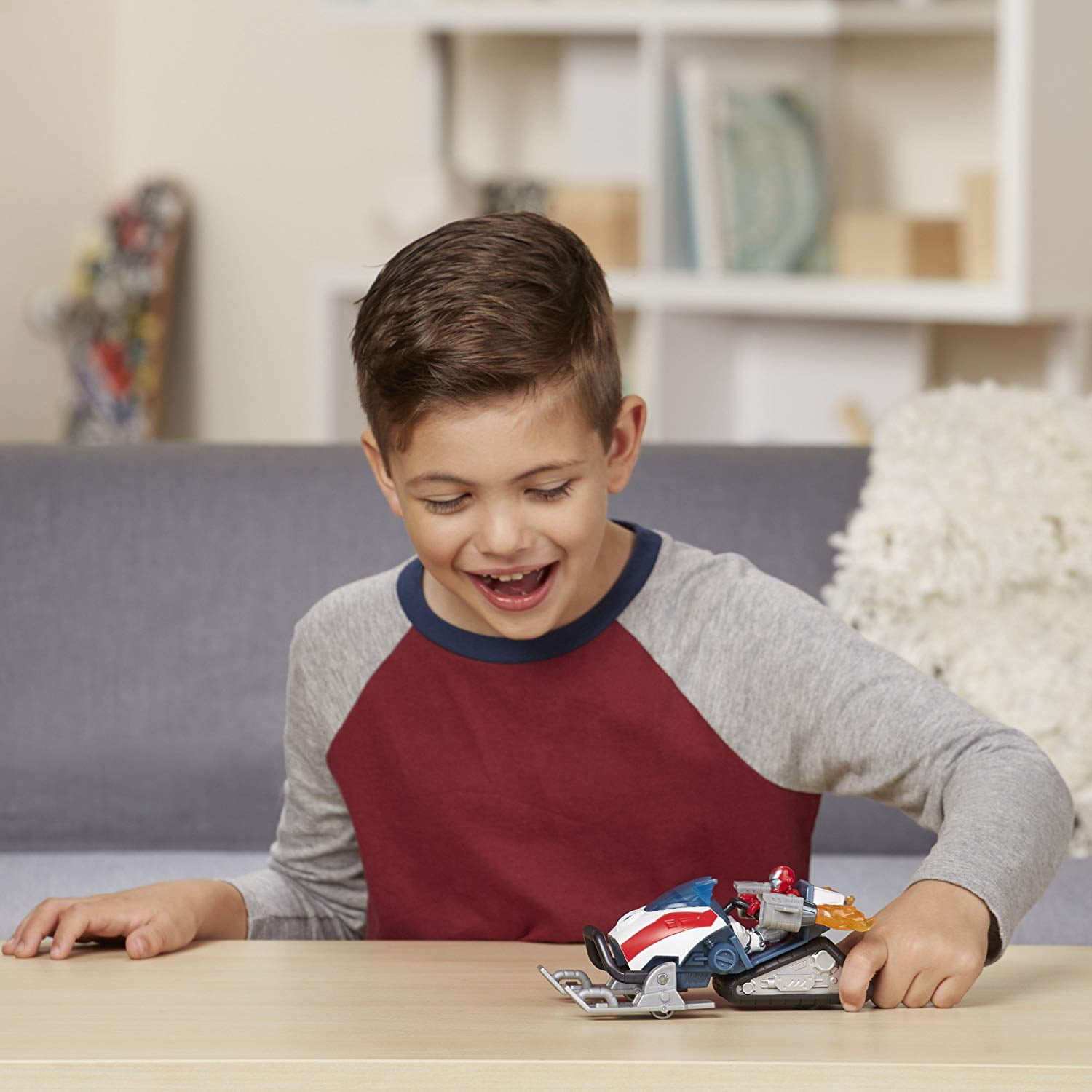 Buy Marvel Super Hero Adventures Iron Man Arc-Tech Snowjumper, Iron Man ...