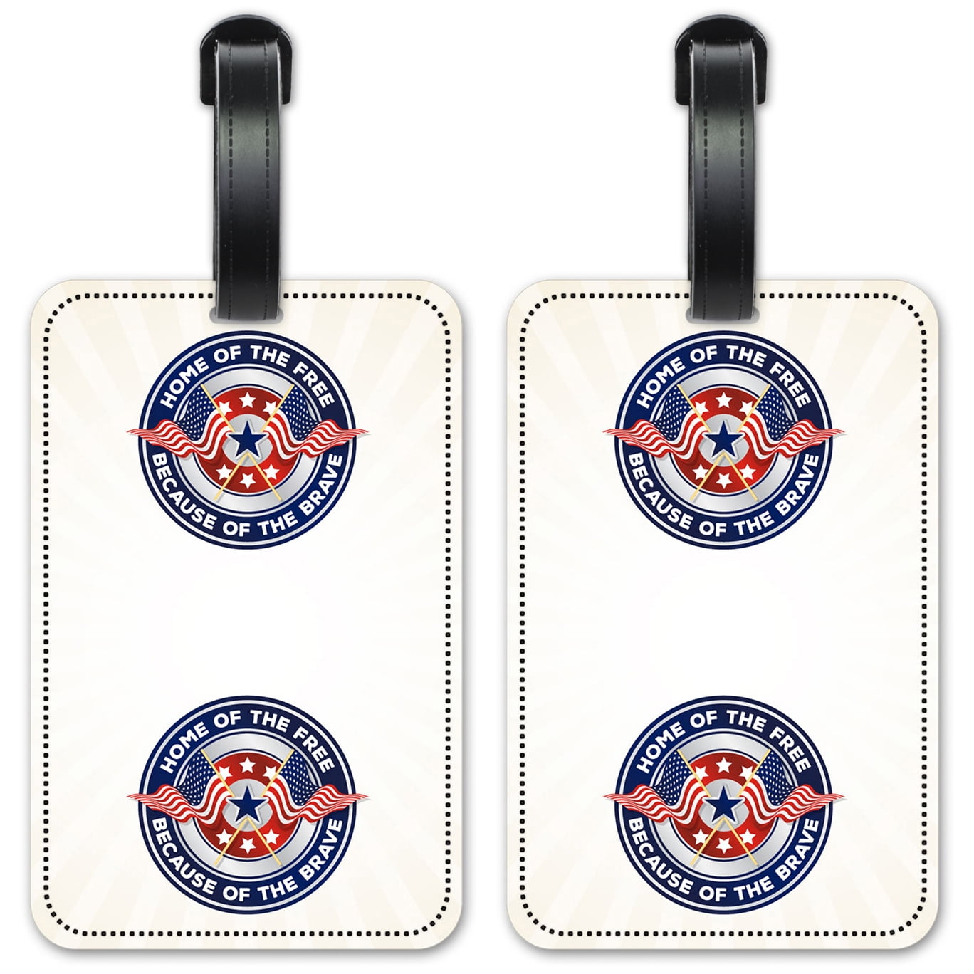 Home of the Free - Luggage ID Tags / Suitcase Identification Cards ...