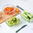 24-Piece Glass Food Storage Containers Set with Lids, BPA-Free Airtight ...