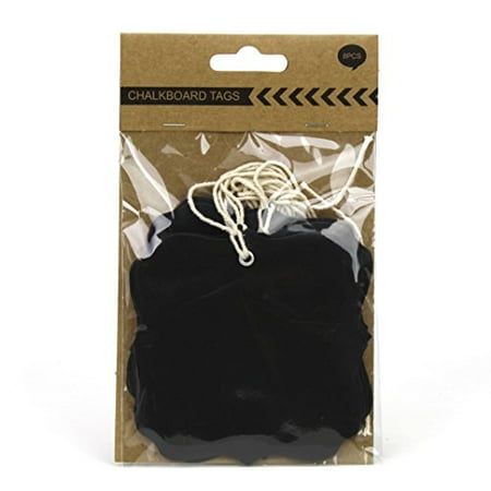 Kel-Toy Chalkboard Tags with Twine for Hanging- RNUM-Pack of 8 3.5 Inch ...