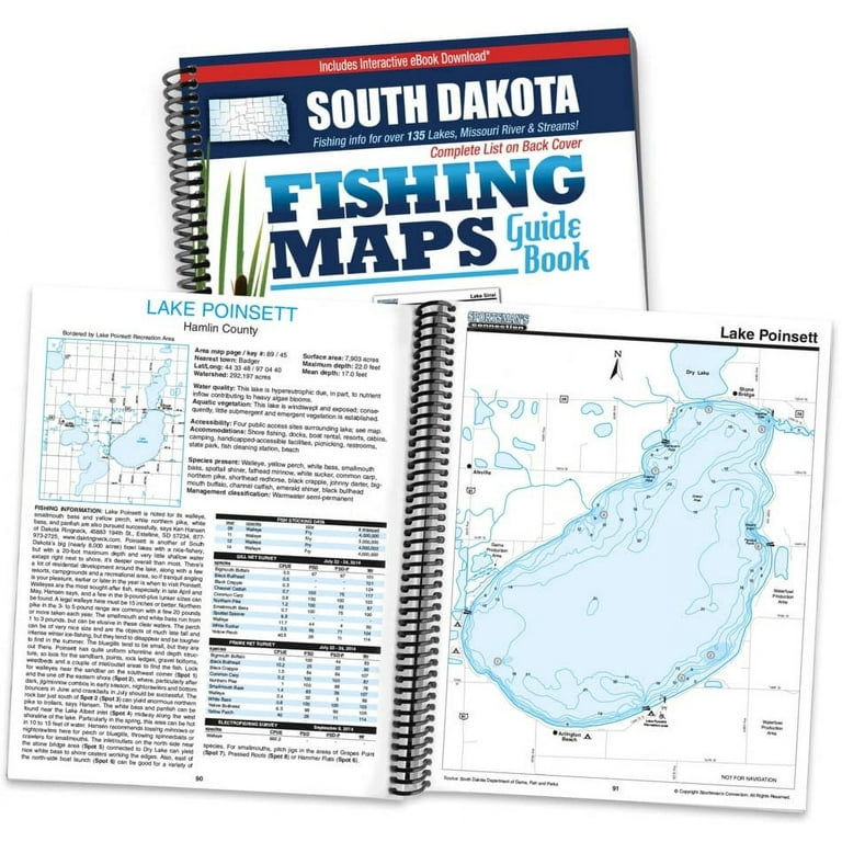 Lake Thompson South Dakota Fishing Maps