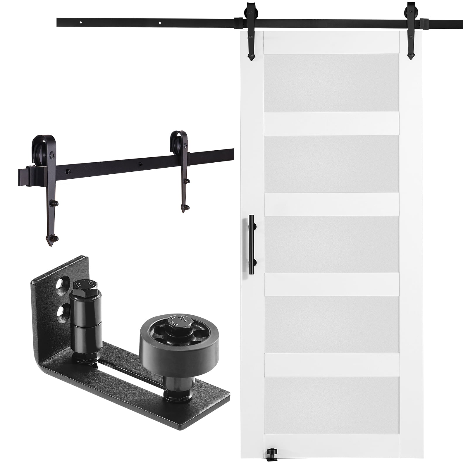 Click here for Kffkff Sliding Barn Door With Hardware  Dimensions... prices