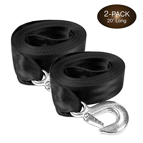 DC Cargo Mall Marine Winch Strap -2 Pack | 2" x 20' Long Boat Tie-Down ...
