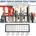 Garden Tool Organizer for Garage, Garden Tool Rack, Up to 58 Long ...