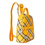 Madden NYC Women's Mini Quilted Zip Backpack Yellow Plaid - Walmart.com