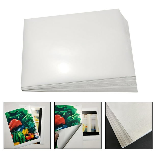 50Pcs A4 White Pearlescent Shimmer Paper,8x11.7" Glitter Paper ...