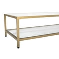 Studio Designs Home Camber 54" Wide Modern Glass Coffee Table Metal ...