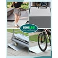 SCITOO 4" Rise Aluminum Threshold Ramp, 800LBS Capacity, Adjustable for ...